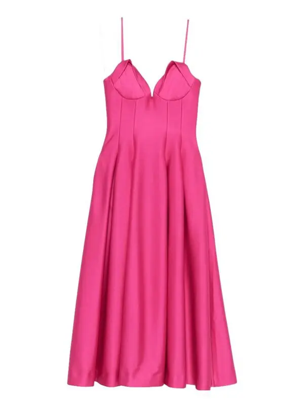 Rebecca Vallance Spaghetti Strap Suspender Dress - Pink