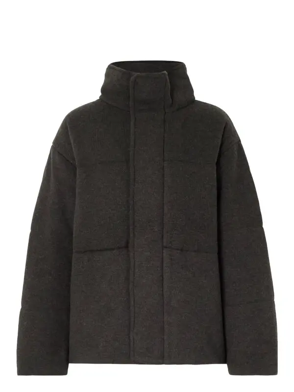 Le Kasha Long-sleeved Cotton-padded Jacket - Brown