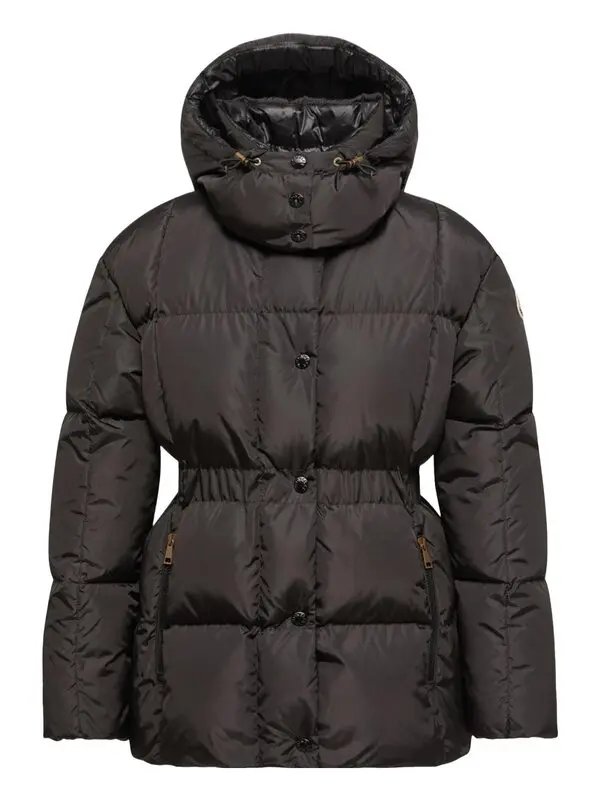 Moncler Agneux Hooded Short Down Jacket - Black