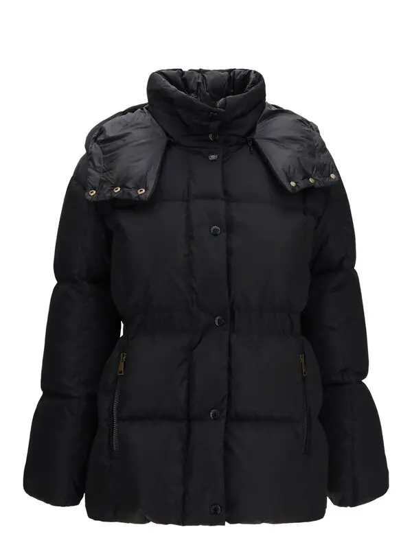 Moncler Agneux Hooded Short Down Jacket - Black
