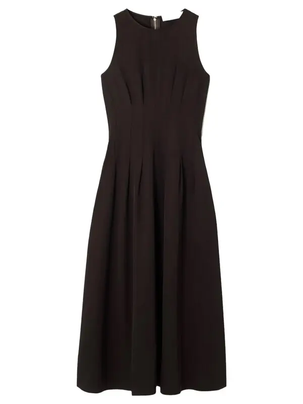 Proenza Schouler Bronwyn Pleated Dress - Dark Brown