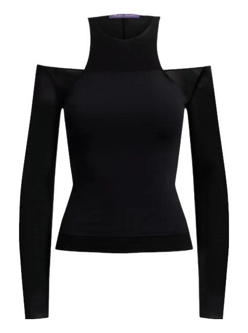 Ralph Lauren Maxine Layered Racerback Top - Black
