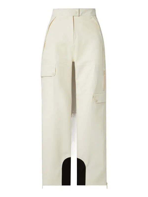 Cordova Straight-leg Ski Pants With Zippered Cuffs - White