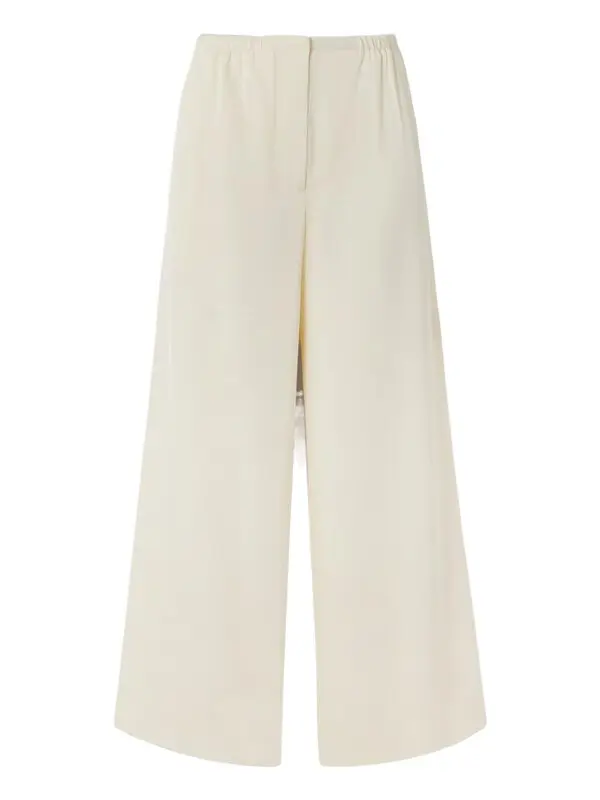 Proenza Schouler Meadow Pleated Wide-leg Pants - Off White