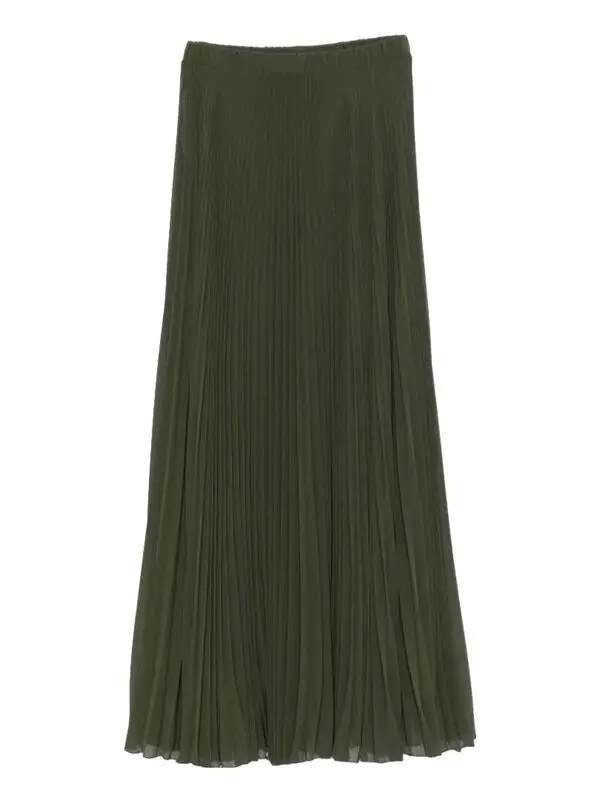 Patrizia Pepe Pleated Maxi Skirt - Green