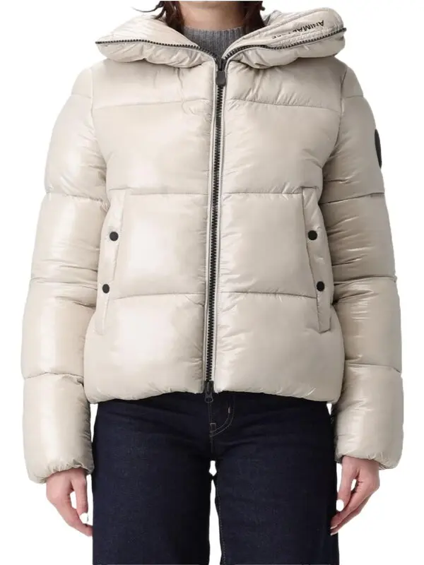 SAVE THE DUCK Isla Cropped Down Jacket - Nude