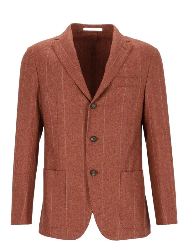 Eleventy Soft Single-breasted Blazer - Brown