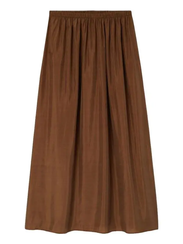American Vintage Elastic Waistband A-line Midi Skirt - Buchert