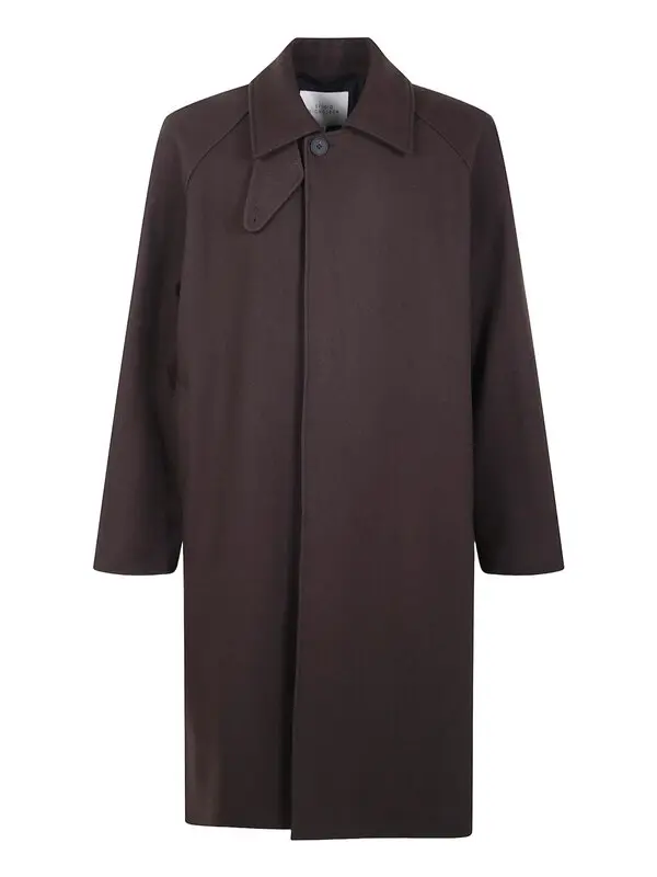 Studio Nicholson Single-breasted Raglan Coat - Black