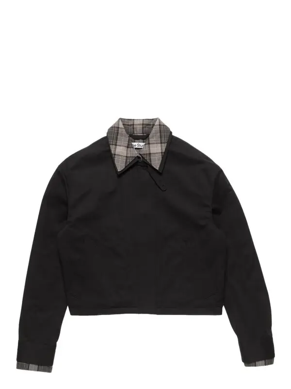 Acne Studios Faux-layered Twill Jacket - Black