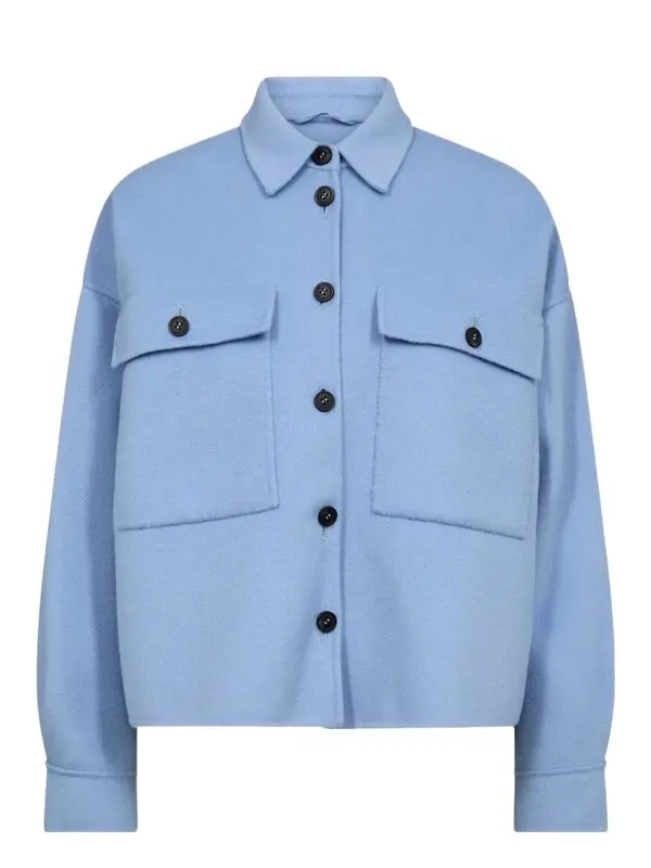 Max Mara Long Sleeve Casual Jacket - Light Blue