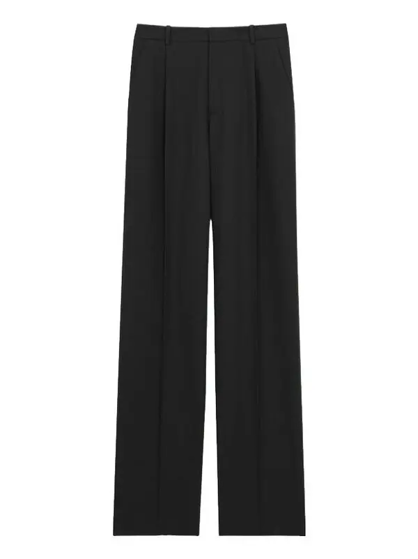 Saint Laurent Pants In Wool - Black