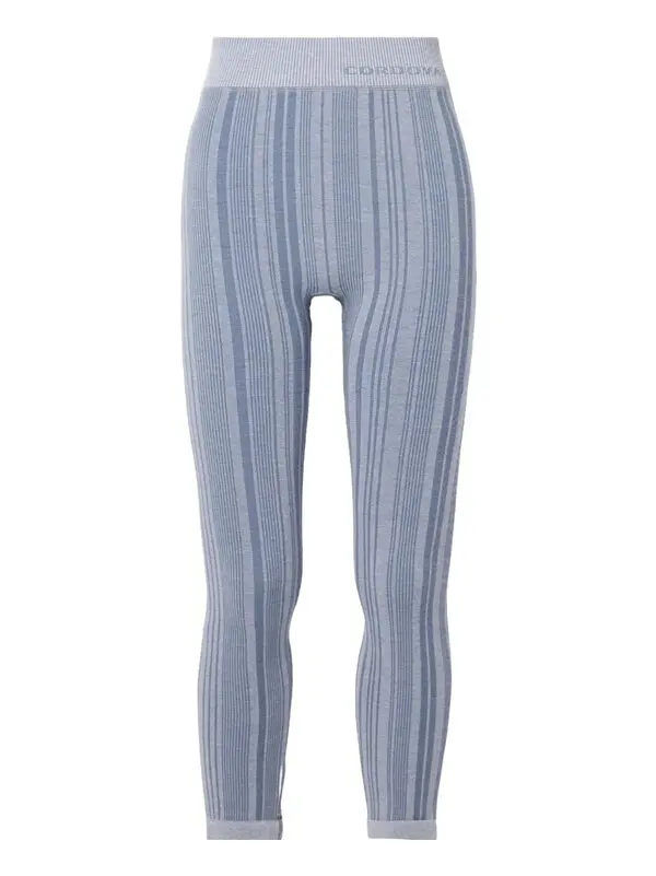 Cordova Striped Ribbed Elastic Sweatpants - Blue