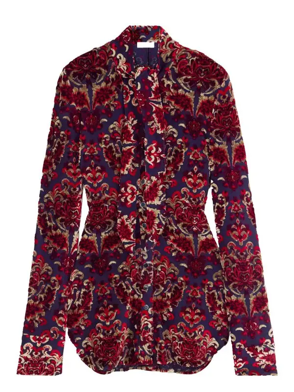 Rabanne Paisley Jacquard Velvet Shirt - Multi-color