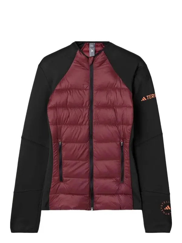Adidas By Stella McCartney Padded Zip Jacket - Burgundy