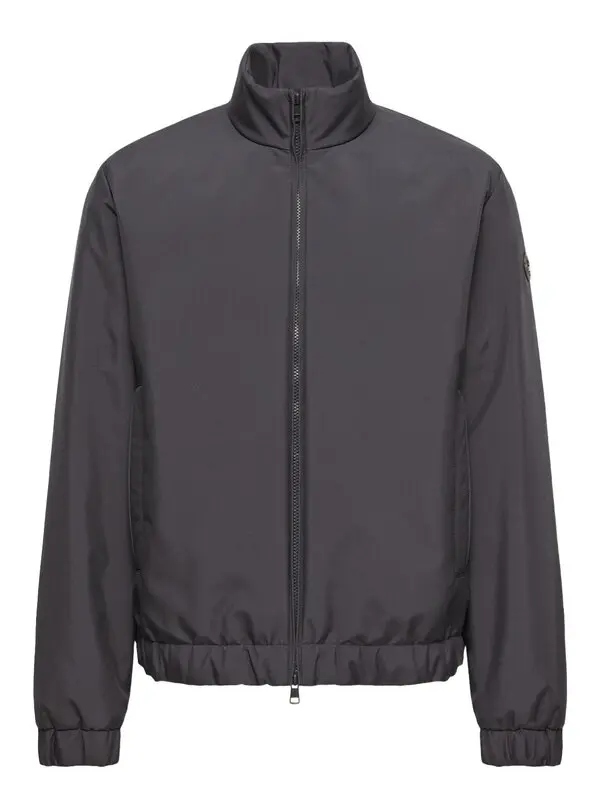 Moncler Luserna Short Down Jacket With Stand Collar - Navy Blue