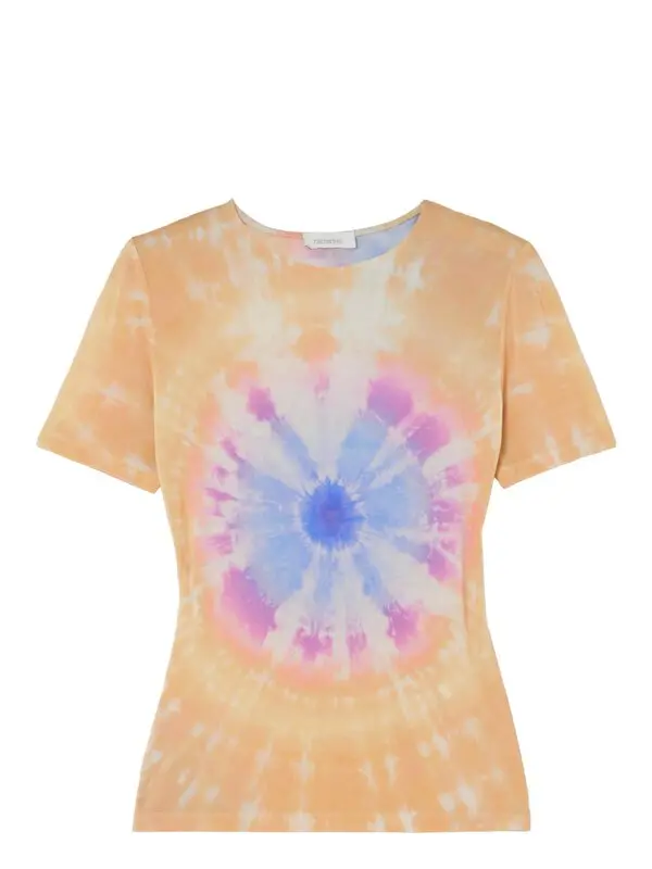 Rabanne Tie & Dye Stretch Knit T-shirt - Multi-color