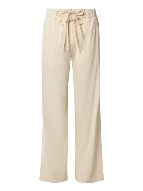Proenza Schouler Magnus Drawstring Wide-leg Pants - Beige