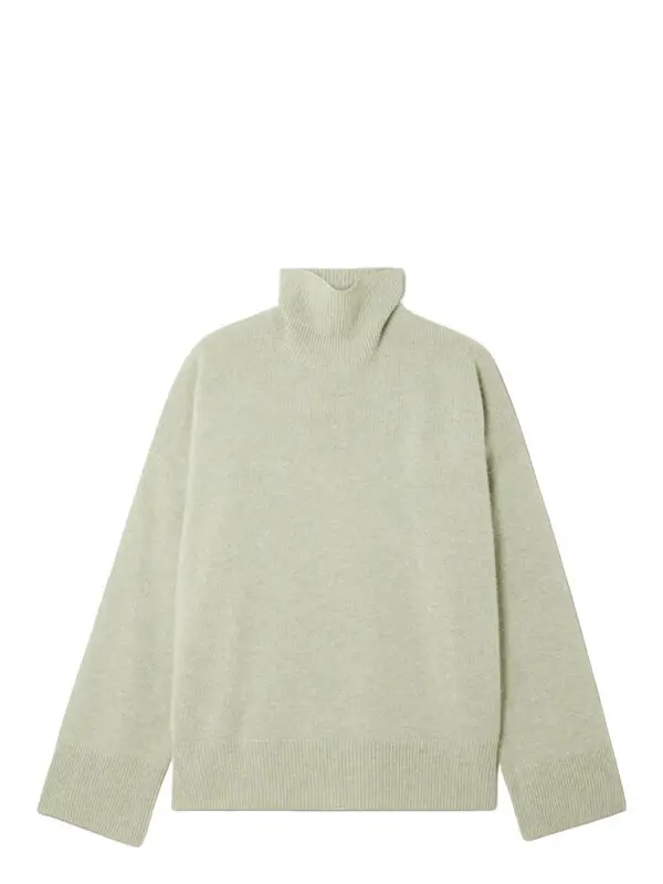 Le Kasha Organic Cashmere Turtleneck Sweater - Nude