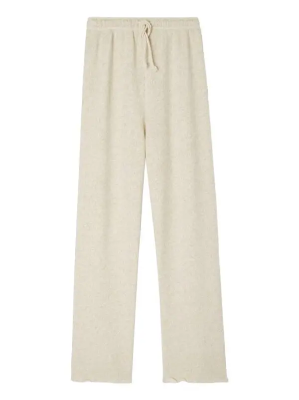 American Vintage Elastic Waist Casual Pants - Nude