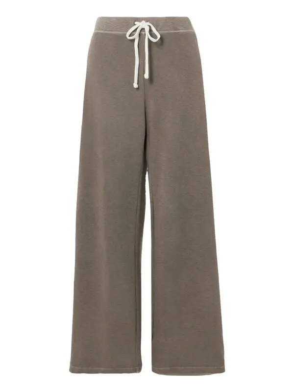 JAMES PERSE Wide Leg Drawstring Sweatpants - Gray-green