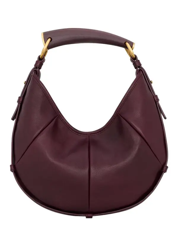 Saint Laurent Mombasa Small Hobo Bag - Rouge Cabernet