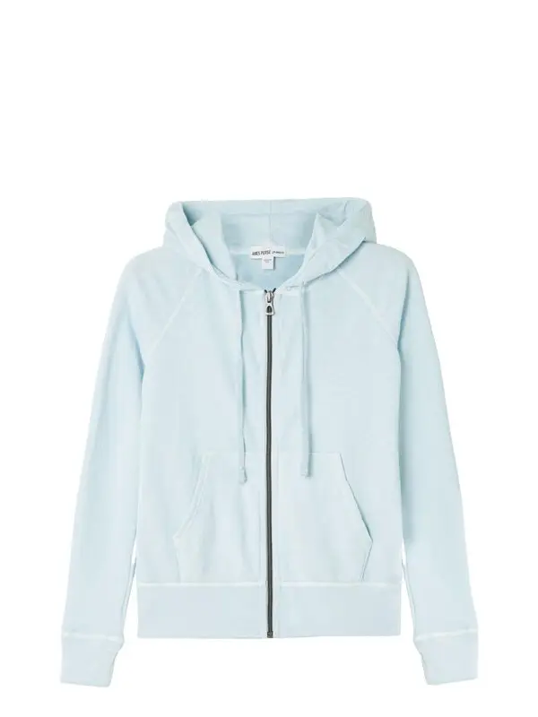 JAMES PERSE Long-sleeved Hooded Sweatshirt - Blue