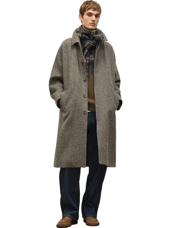 Johnstons Of Elgin Wool Car Coat - Brown