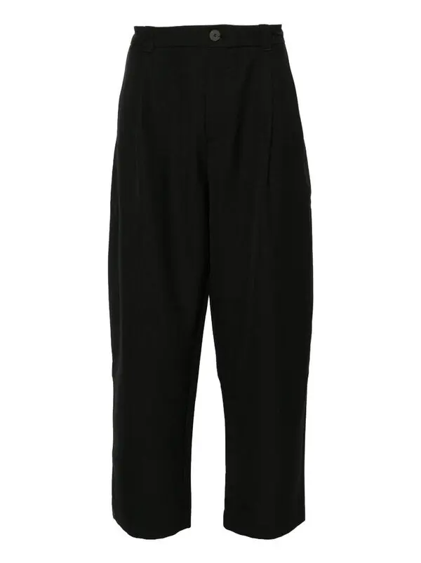 Studio Nicholson Belt-loop Casual Pants - Black
