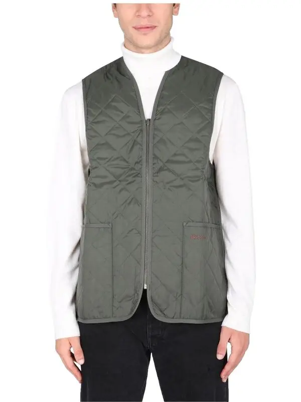 Barbour Reversible Quilted Zip-up Gilet - Gray