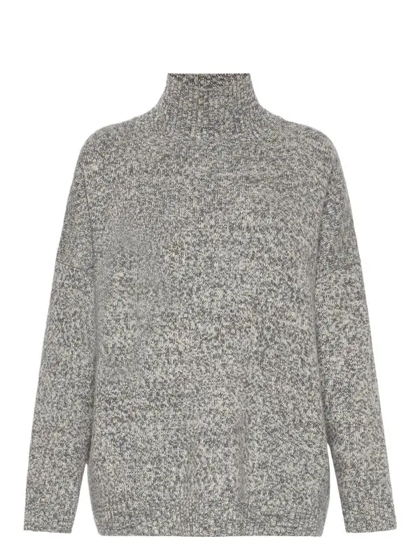 Max Mara Wool Knit Turtleneck Jumper - Medium Gray