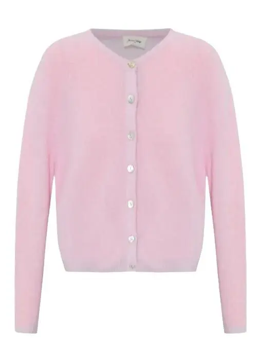 American Vintage Vito Crew Neck Cardigan - Pink
