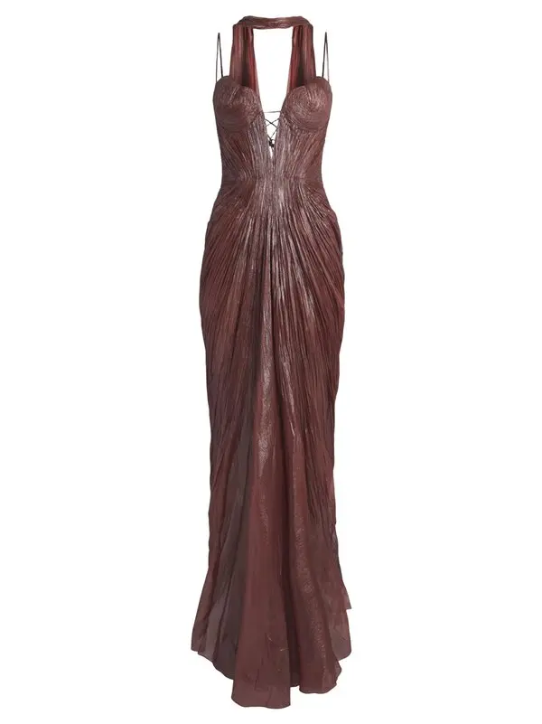 MARIA LUCIA HOHAN Cecilia Gown - Brown