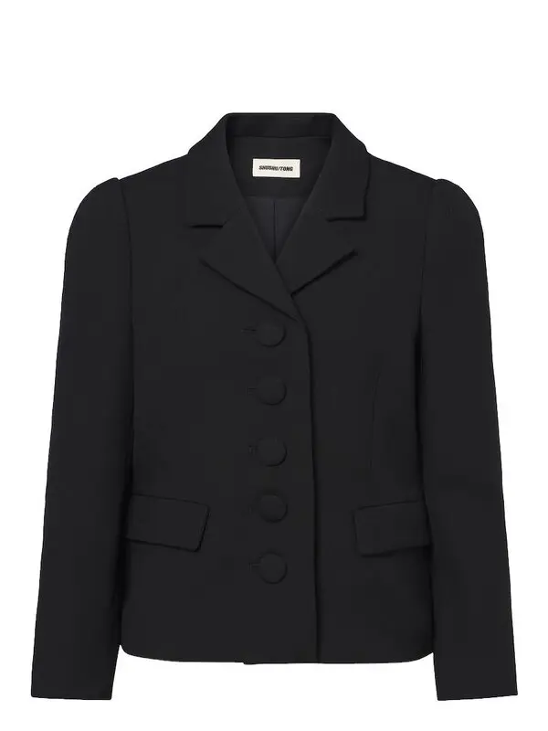 SHUSHU/TONG Wool And Silk Jacket - Black