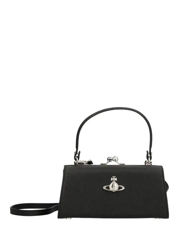 VIVIENNE WESTWOOD Large Doll Bag With Embossed Orb Detail - Black