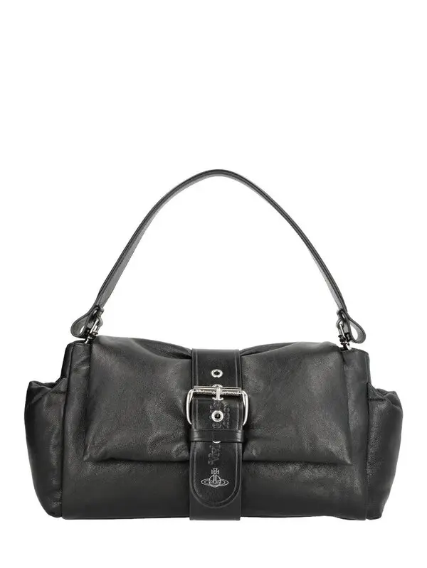 VIVIENNE WESTWOOD Hazel Treasure Leather Handbag - Black