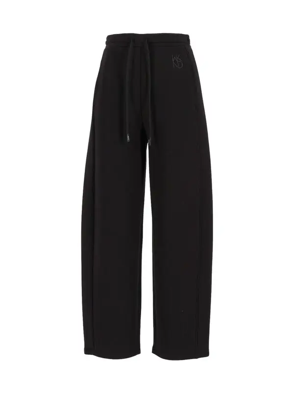 Max Mara Flared Jersey Trousers - Black