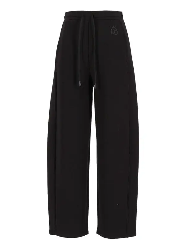Max Mara Flared Jersey Trousers - Black