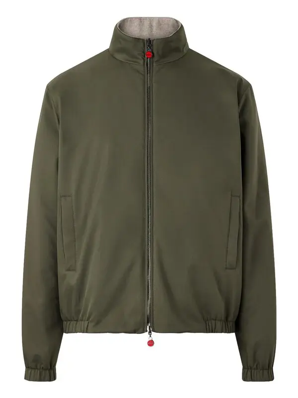 Kiton Reversible Shell Bomber Jacket - Green