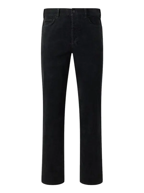 NILI LOTAN Billie Straight-leg Corduroy Trousers - Gray