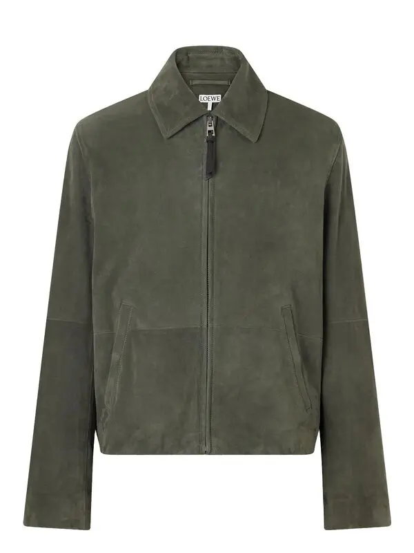 Loewe Suede Jacket - Green