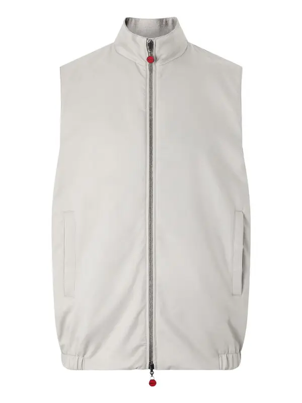 Kiton Reversible Shell Gilet With Elasticated Waistband - Neutrals