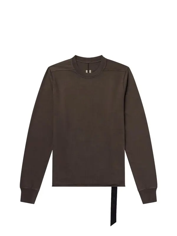 Rick Owens Cotton-jersey Sweatshirt - Brown
