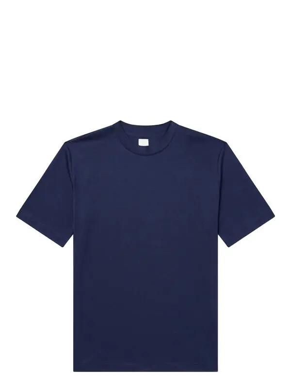 Eleventy Cotton-jersey T-shirt - Blue