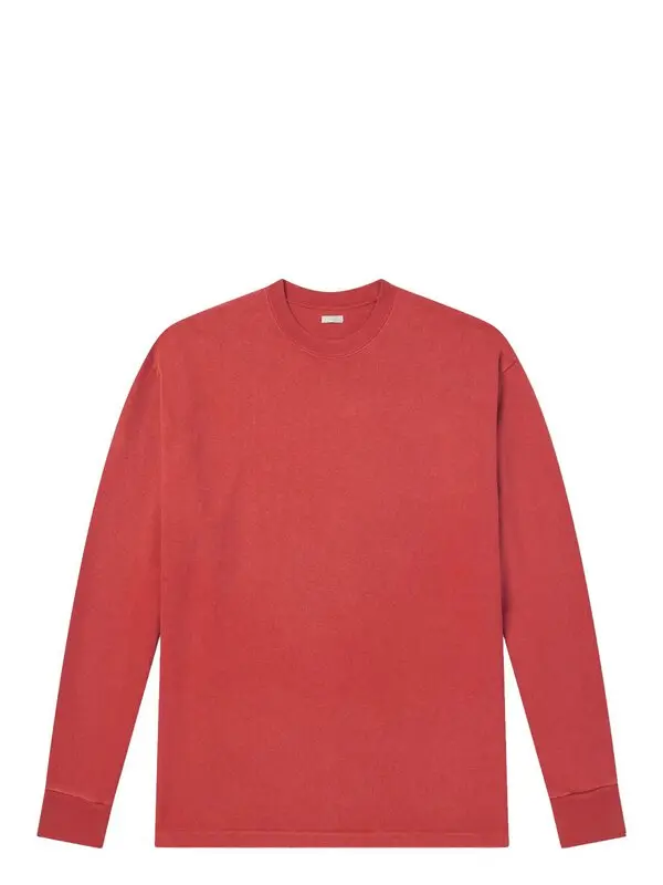 A.PRESSE Cotton-jersey T-shirt - Red