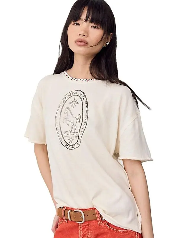 Free People We The Free Canyon Graphic Tee - Ivory Combo