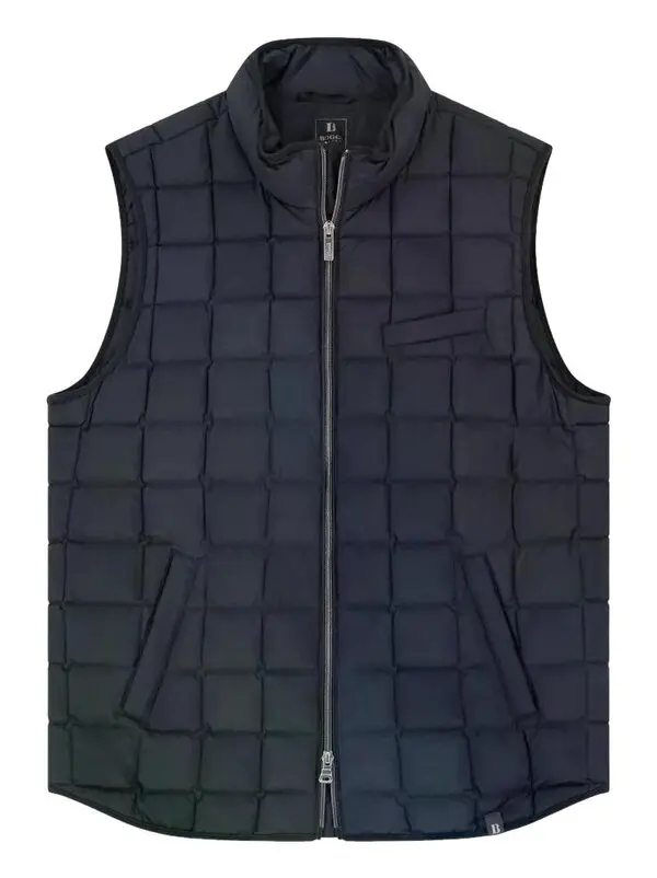 Boggi Milano Quilted Down Gilet - Blue