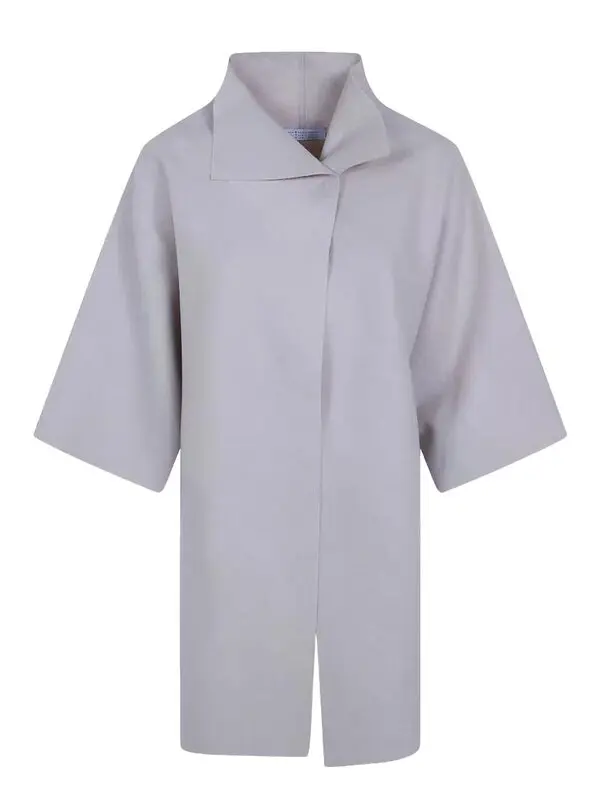 Harris Wharf London High-neck Wide-sleeve Coat - Grey