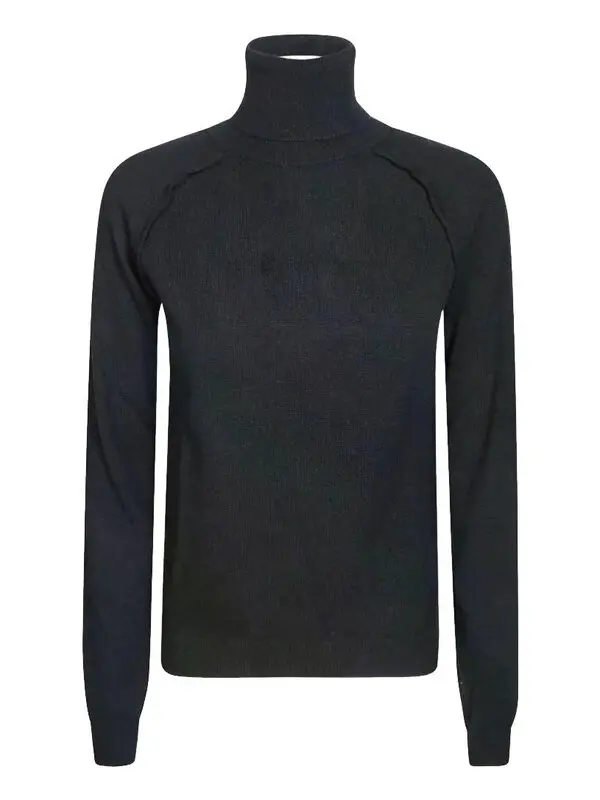 DONDUP Wool Polo Neck Sweater - Grey