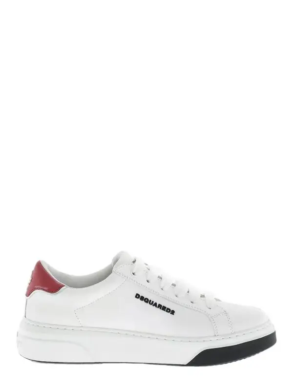 Dsquared2 Leather Lace-up Sneakers - White